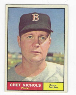 1961 TOPPS CHET NICHOLS #301 BOSTON RED SOX | eBay