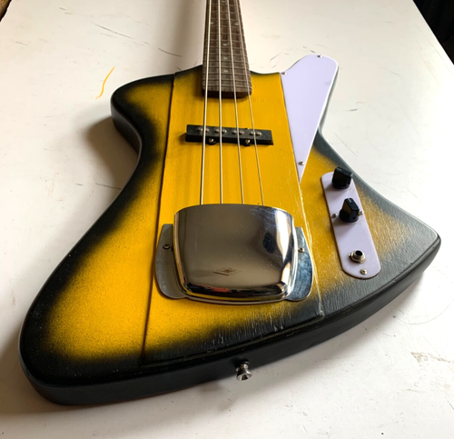 firebird style long scale bass stock neck handcrafted body plays nicely ...