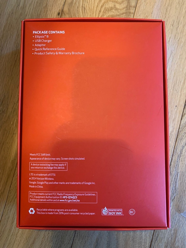 Verizon Ellipsis 8 | eBay