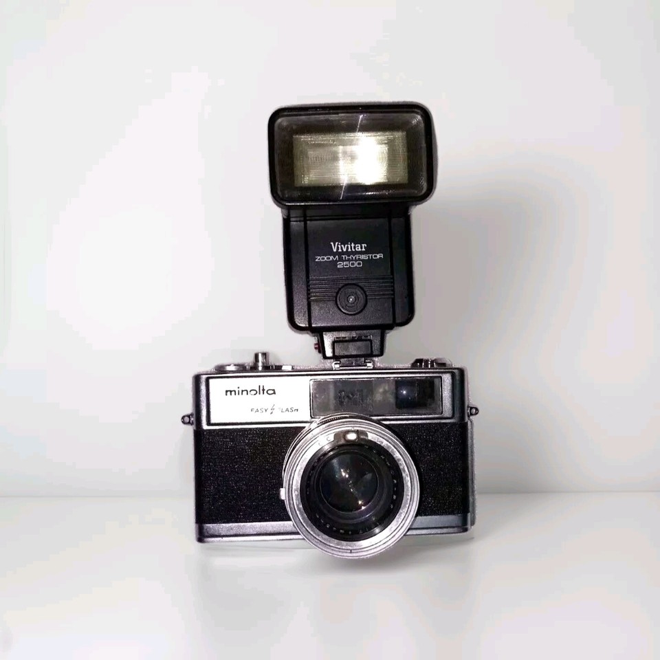 VINTAGE CAMERA MINOLTA - EASY FLASH - HI-MATIC 9 | eBay