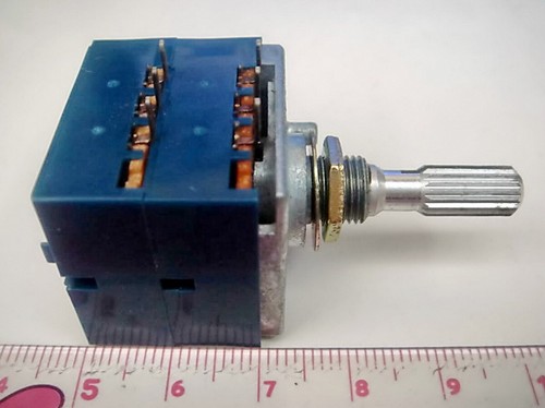 Knurled shaft ALPS RK27 10k 20k 50k 100k 250k stereo volume control pot ...