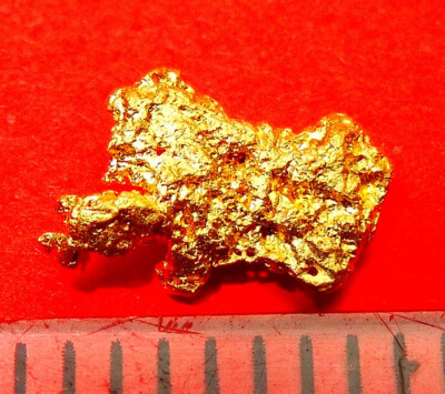XXL - GOLDNUGGET 7,5 mm Goldnuggets Nugget Barren Gold Nuggets Münze ...