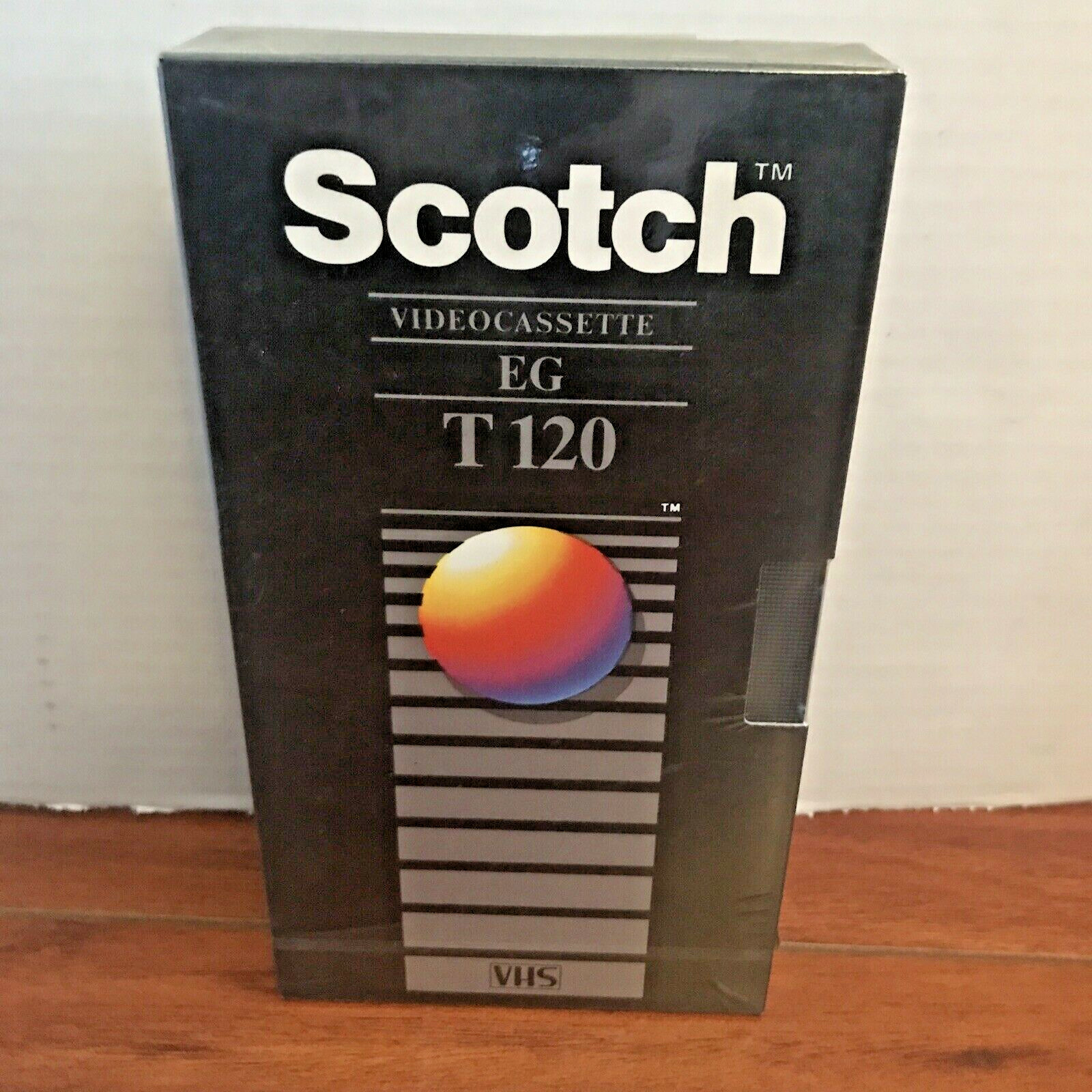 Vintage Scotch Video Cassette EG T-120 Blank VHS Tape NEW / SEALED | eBay