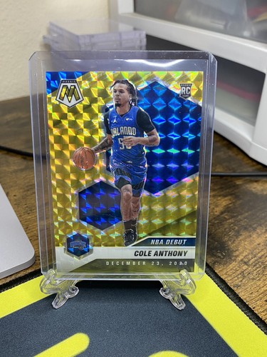 2020-21 Panini Mosaic - NBA Debut Cole Anthony #268 Gold Mosaic Prizm /10 (RC) for sale online ...