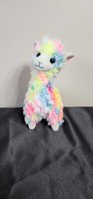 TY Beanie Boo Lola 8" Plush Rainbow Multicolored Fuzzy Llama NO TAG | eBay