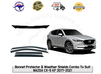 Bonnet Protector Hood Guard Weather Shields To Suit Mazda CX-5 CX5 KF 2 ...