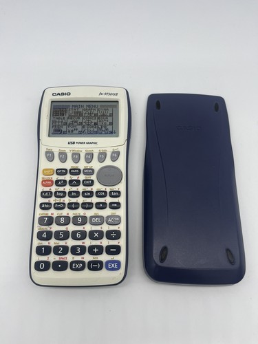 Casio fx-9750GII Graphing Calculator Used Working Tested Blue White ...