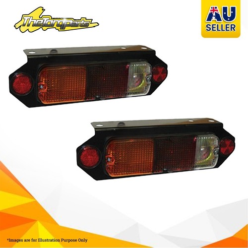 Pair Tail Lights With Bracket Tray Back For Toyota Hilux LN167R 3.0L ...