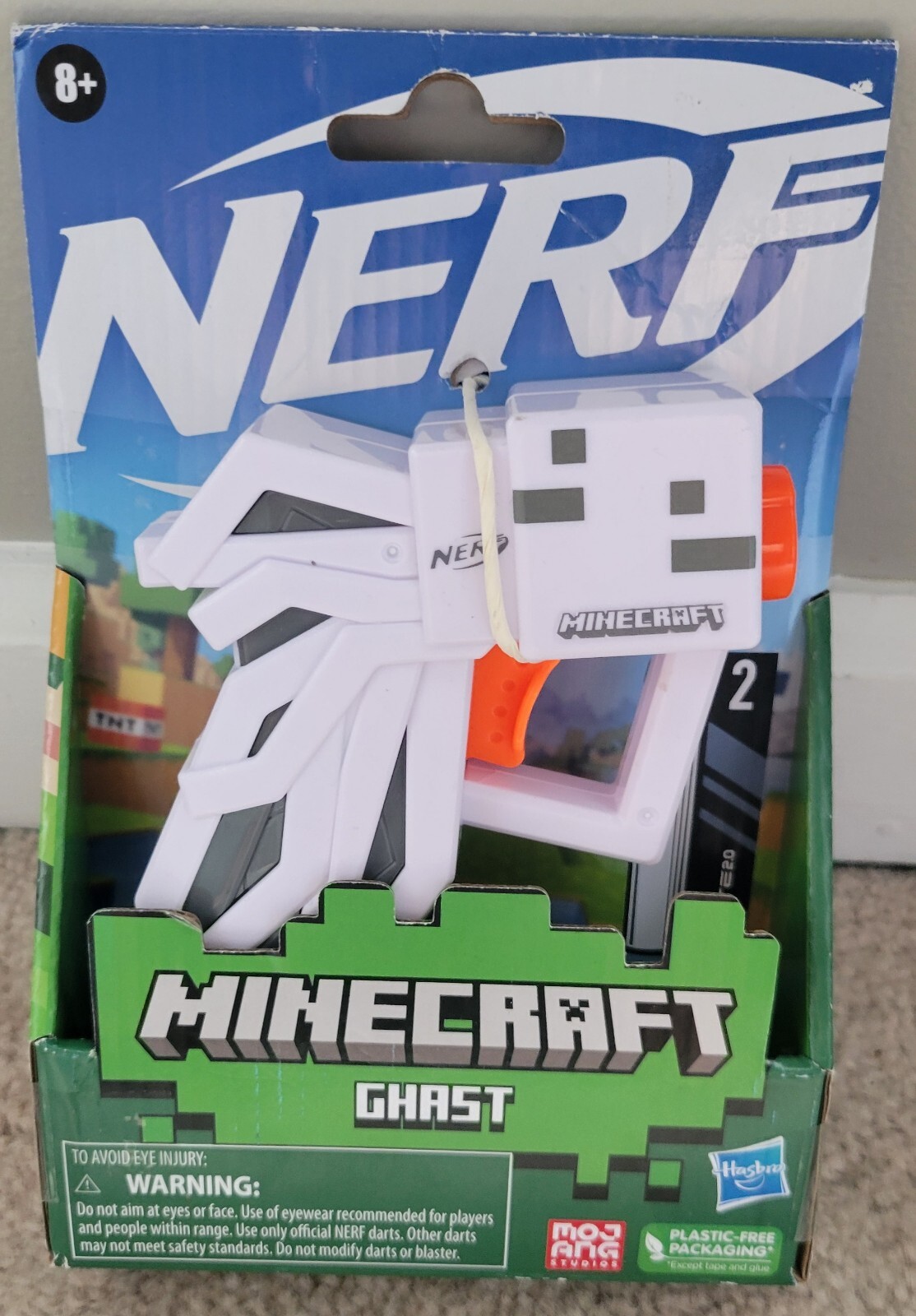 Nerf Minecraft Ghast Blaster With 2 Darts New 195166151427| eBay