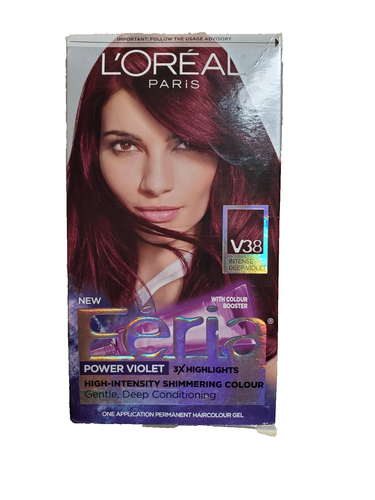 Hair Dye Feria Loreal Power Violet Intense Deep Purple V38 | eBay