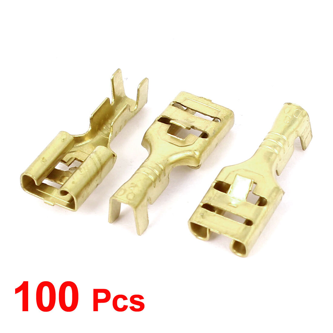 Car Non-insulated 7mm Female Spade Crimp Electrical Connectors ...