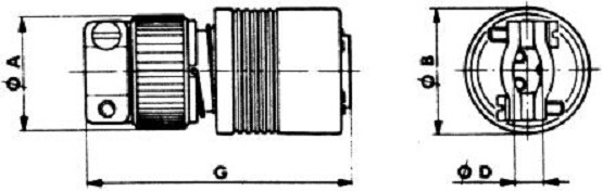 Jaeger MINIATURE MALE CONNECTOR 4-Contacts Shell Size-15 Plug, Cable ...