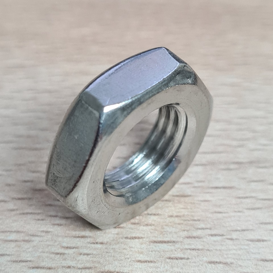 M10 x 1,25 Sechskantmuttern 20 St. A2 Flach Muttern FEINGEWINDE ...