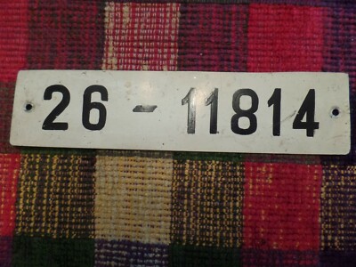 European Motorcycle Plate (1960's era) | eBay