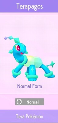 Shiny Terapagos 6Ivs Shiny Hunting | New Pokemon Indigo Disk Shiny ☆ | eBay