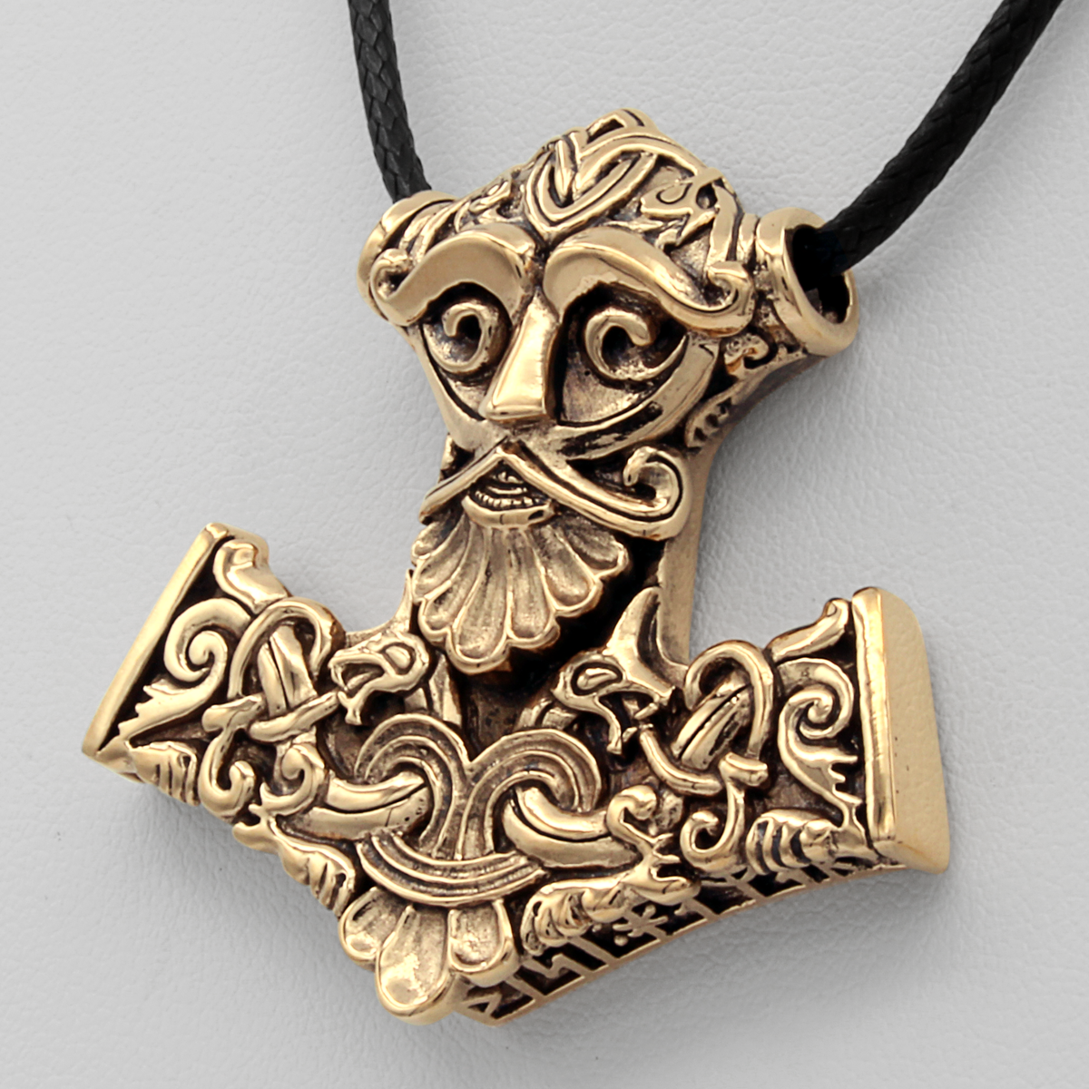 Bronze Thors Hammer Mjolnir Pendant Dryad Design | Asatru Norse Viking ...