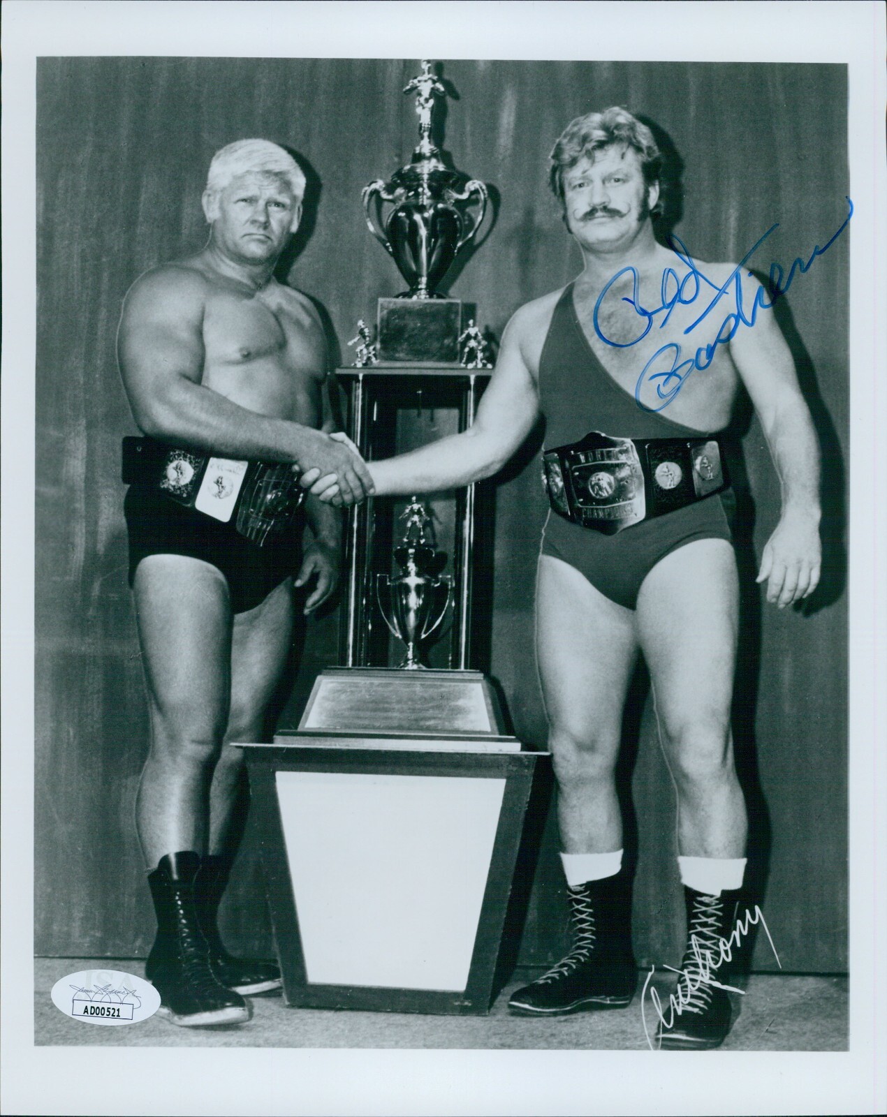 Red Bastien WWE WWF Wrestler Signed 8x10 Glossy Photo JSA Authenticated ...