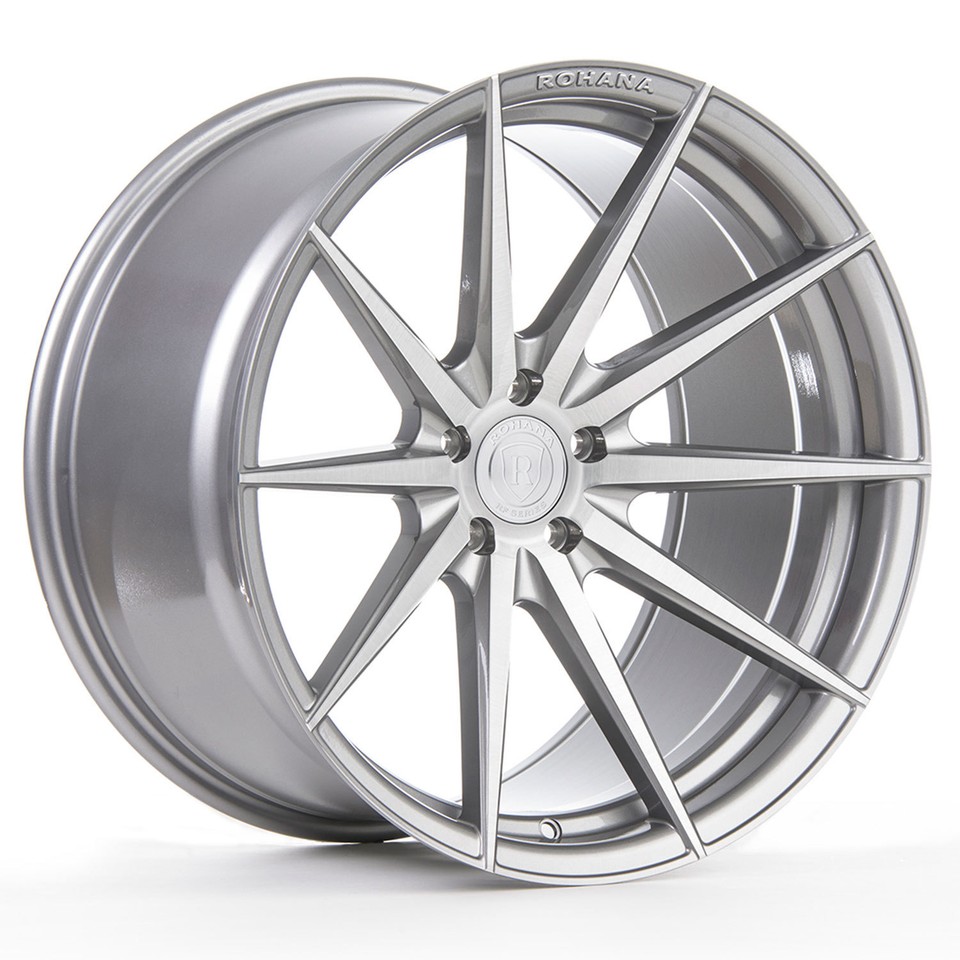22” ROHANA RF2 BRUSHED TITANIUM CONCAVE WHEELS MERCEDES W222 S550 S560 ...