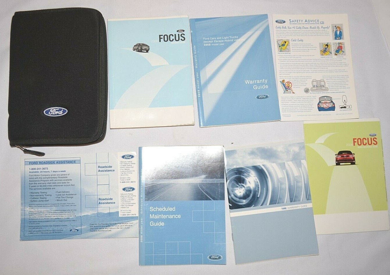 2008 FORD FOCUS OWNERS MANUAL GUIDE BOOK SET WITH BLACK CASE OEM | eBay