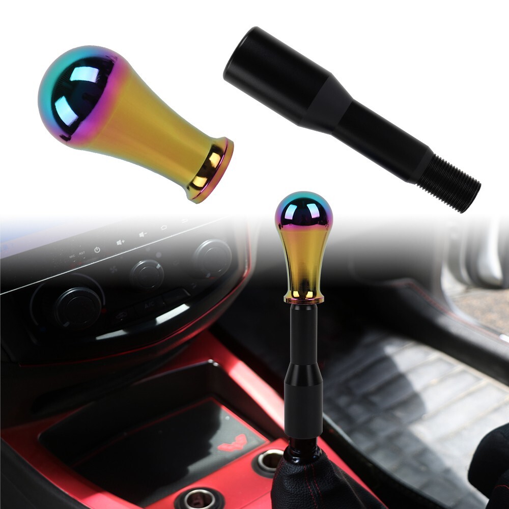 Universal Neo Chrome Aluminum Racing Manual Gear Shift Knob Shifter ...