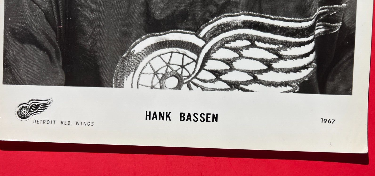 HANK BASSEN ~ 1967 Detroit Red Wings Team Issued Photo ~ NHL HOCKEY | eBay