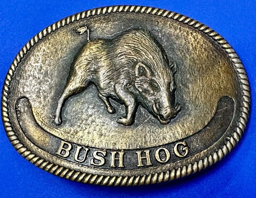 BUSH HOG USA Farm Equipment Agriculture Mowers Advertising Western Belt ...