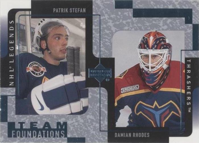 2000-01 Upper Deck Legends - Team Foundations Damian Rhodes, Patrik ...