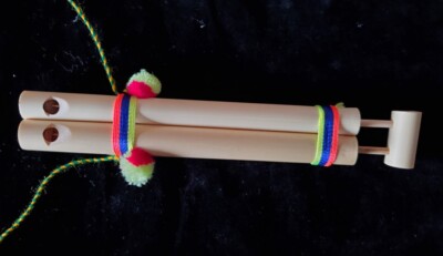 double bird flute from Peru, entertaining piston flute, fun lotus flute ...