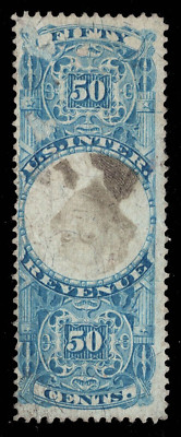 MOMEN: US STAMPS #R115a REVENUE INVERTED CENTER USED LOT #92891* | eBay