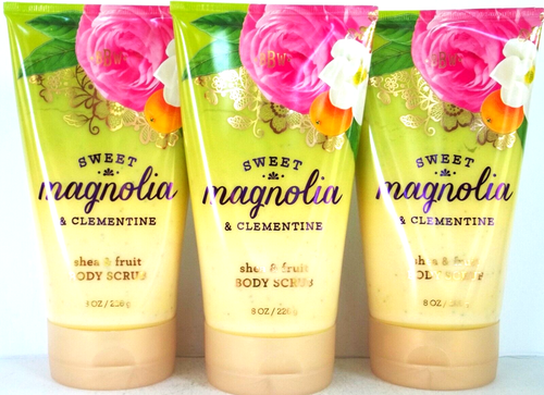 Bath Body Works SWEET MAGNOLIA & CLEMENTING Shea & Fruit Body Scrub 8 ...