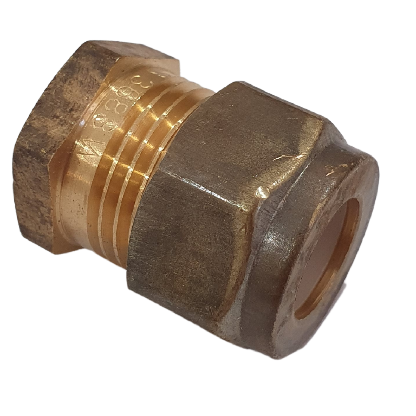 5 Pack AW AW1200 15mm (1/2") Rough Brass Stop End Nylon Olive ...