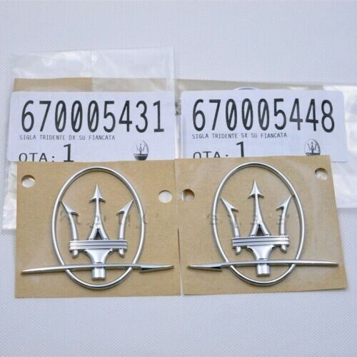 Maserati Quattroporte GranTurismo RH&LH Side Emblem Badge 670005448 ...