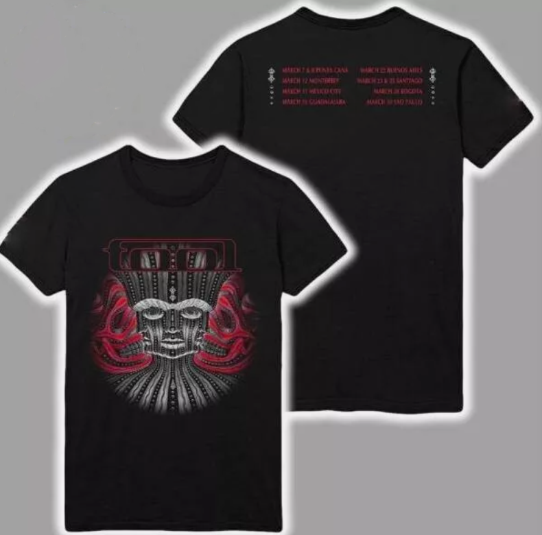 Tool Band South America 2025 Tour Dates On March 7 And 8 2025 T-Shirt ...