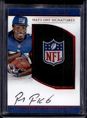 Paul Perkins 2016 National Treasures #26 Hats Off NFL Logo Rookie Patch ...