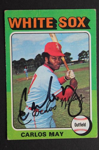 Carlos May Chicago White Sox Autographed 1975 Topps #480 Signed Card | eBay