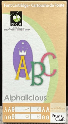 Cricut ABC Alphalicious Font Cartridge by Rob & Bob Studio Provo Craft ...