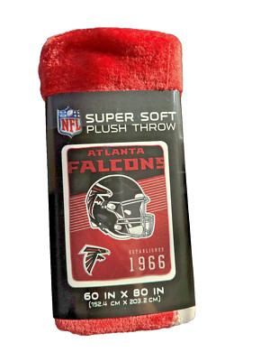 ATLANTA FALCONS NFL SUPER SOFT PLUSH THROW 60in X 80in | eBay