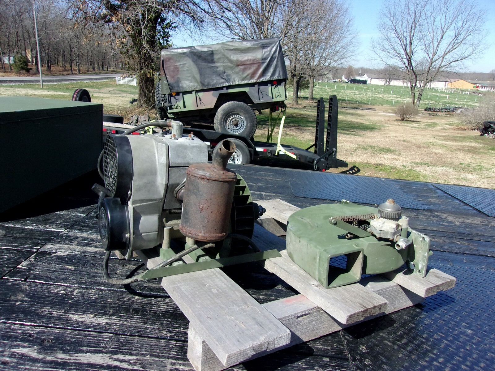 MILITARY SURPLUS AMW CUYUNA 2 STROKE ENGINE MOTOR SNOWMOBILE OR USE ...