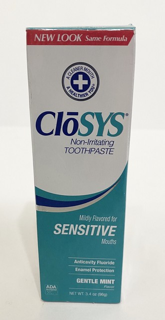 CLOSYS NON-IRRITATING TOOTHPASTE FOR SENSITIVE MOUTHS FLUORIDE GENTLE ...