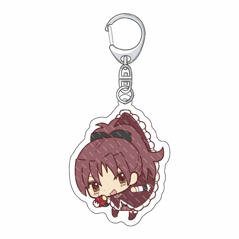 Puella Magi Madoka Magica Madoka Homura Acrylic Keychain Key Ring Race ...
