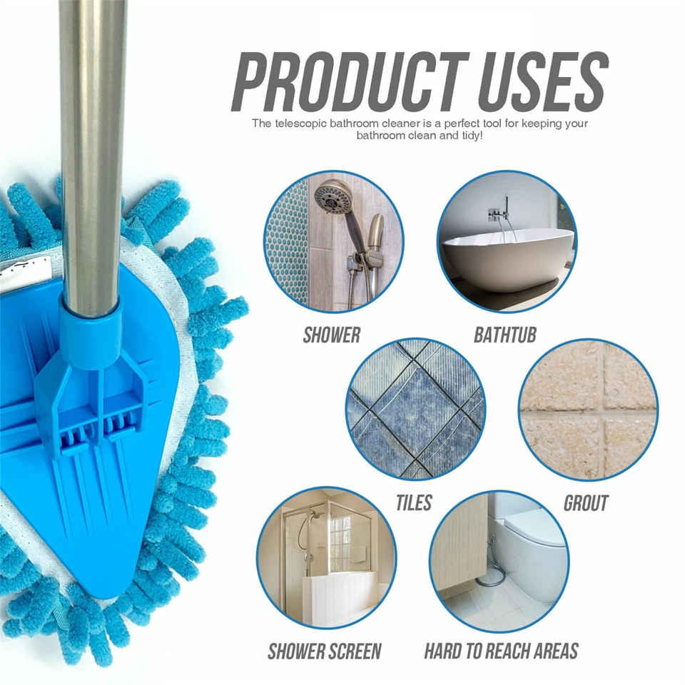 Bathroom Mop Shower Bath Screen Cleaning Tile Kit Floor Cleaner ...