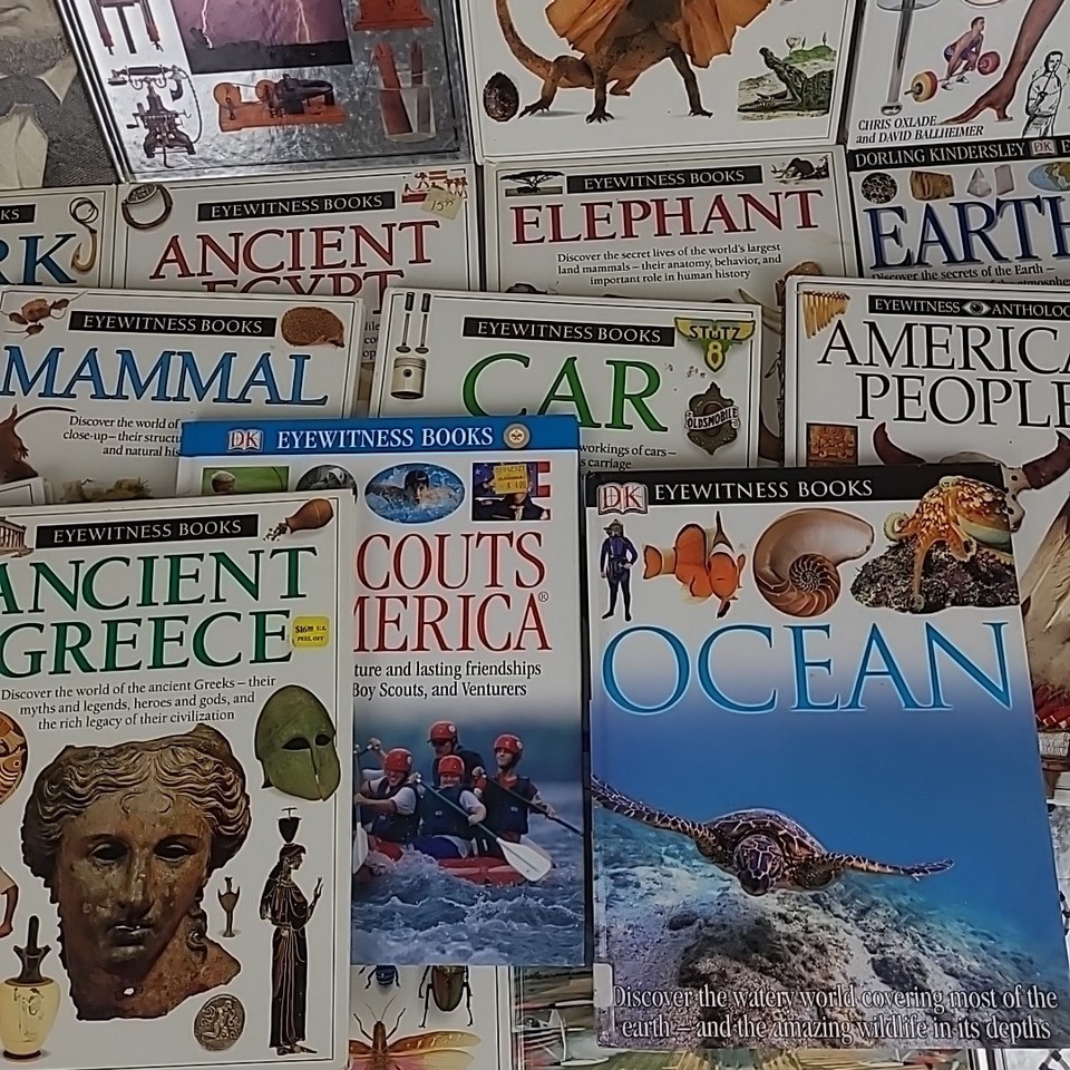 Lot of 10 Eyewitness Books Science History Art Nature Random Mix FREE ...