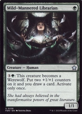 Mild-Mannered Librarian - 228 - Foundations - U - Magic the Gathering ...