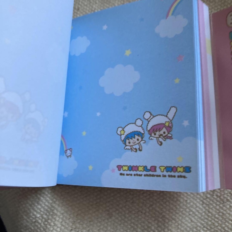 ERUK Twinkle Thins Notepad 200 Sheets Pink Star Cloud Design New QQE | eBay