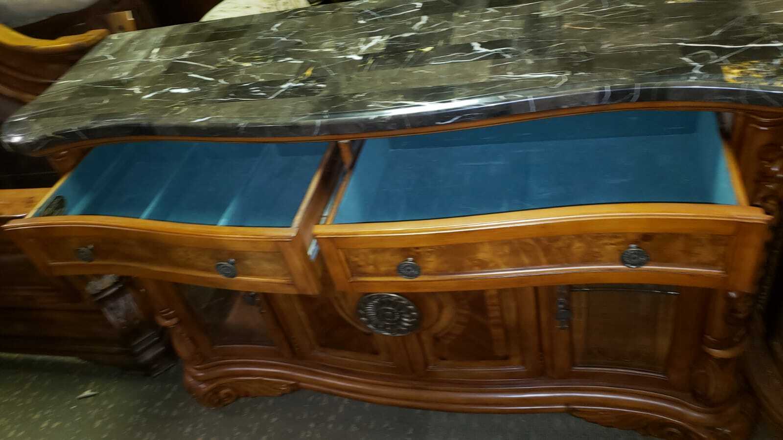 AICO by Michael Amini Excelsior sideboard with marble top | eBay