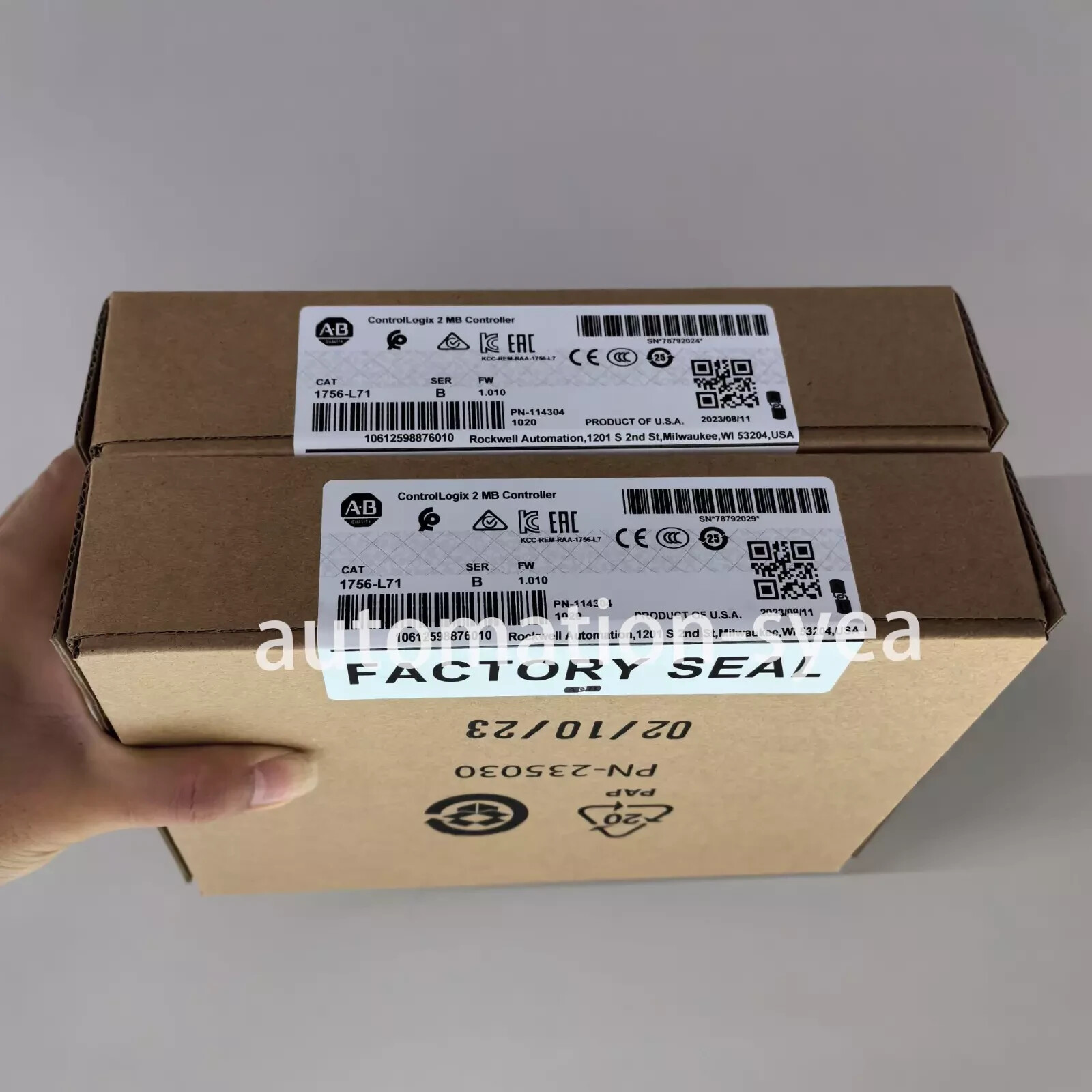 New Allen-Bradley 1756-L71 SER B ControlLogix 2MB Controller PLC ...