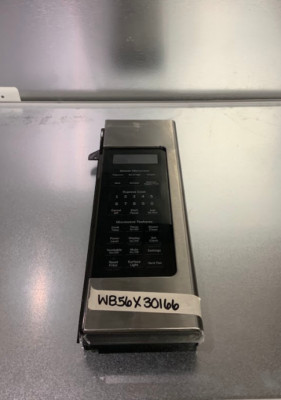GE OEM WB56X30166 MICROWAVE STAINLESS STEEL CONTROL PANEL NEW OPEN BOX ...