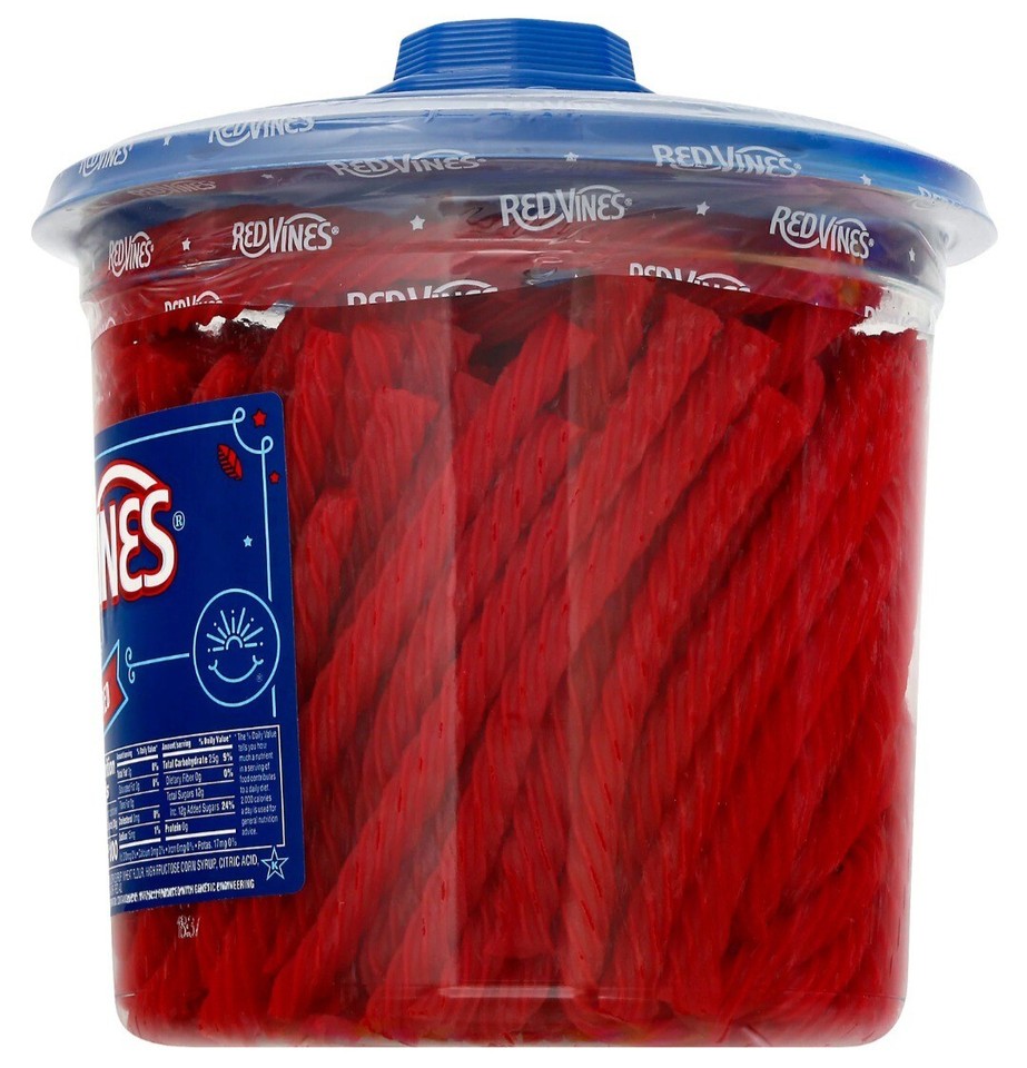 Red Vines Twists Original Red Licorice Bulk Candy 5.5 lbs Tub | eBay