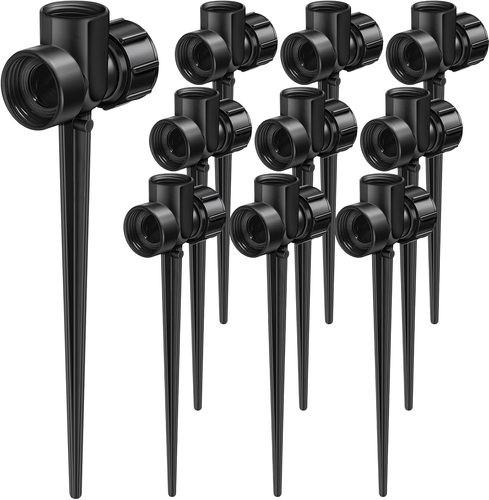 10 Pack Metal Lawn Sprinkler Spike Base 1/2 Inch Yard Sprinklers Water ...