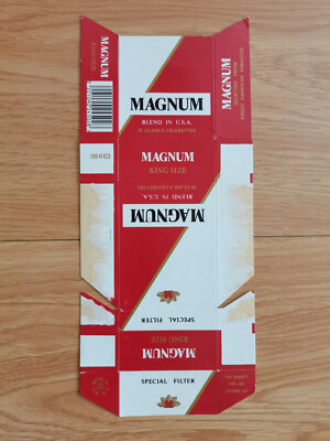 opened empty cigarette hard pack--84 mm-E.C-Magnum | eBay.de